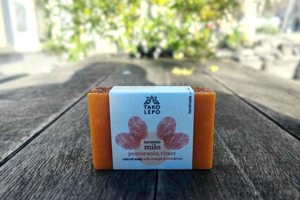Naravno milo Pomaranča cimet 105g | Tako Lepo